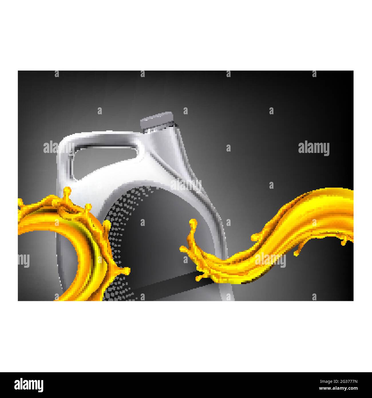 Engine Oil Creative Promotional Banner Vector Stock Vector Image & Art ...