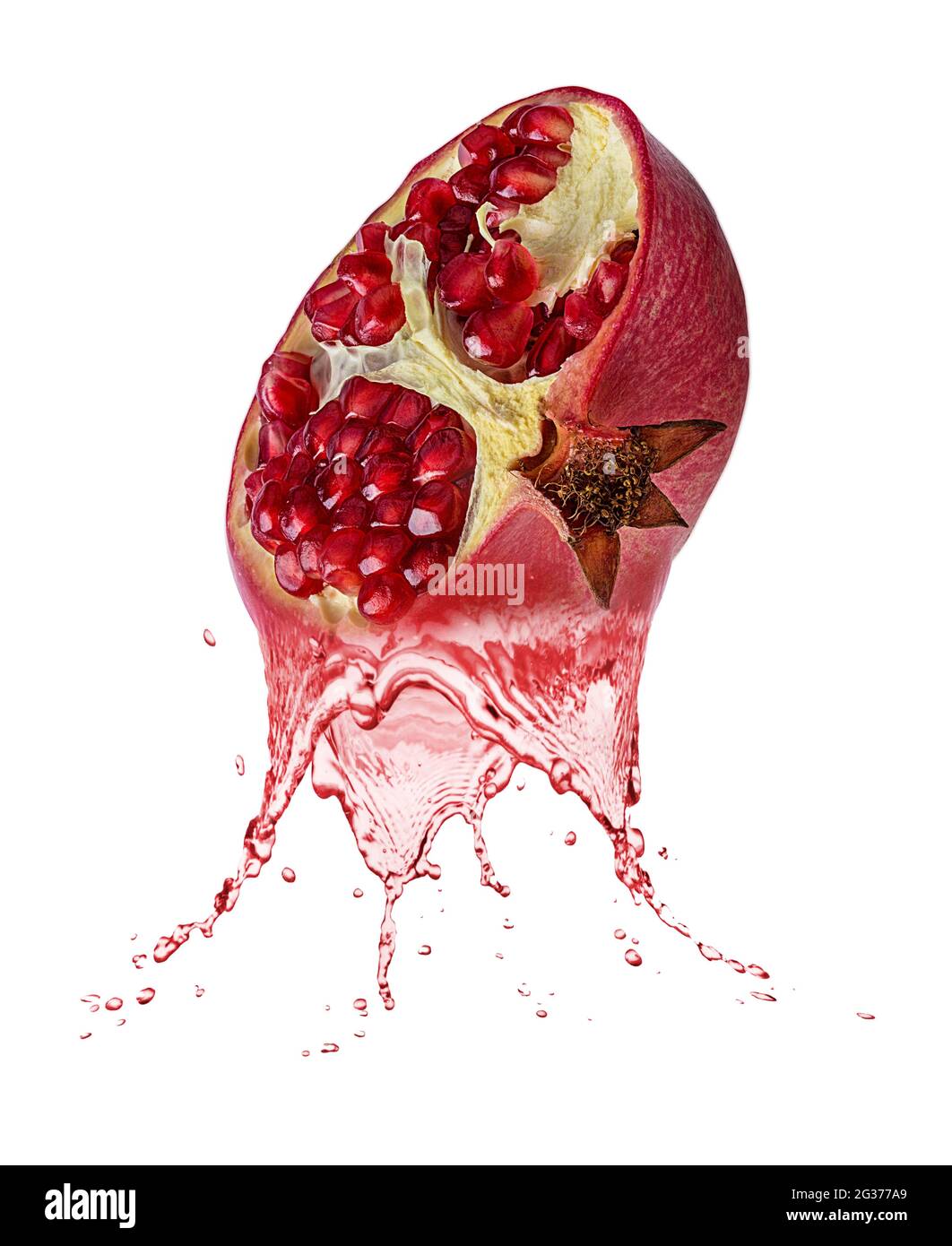 Pomegranate splashing pomegranate juice hi-res stock photography and ...