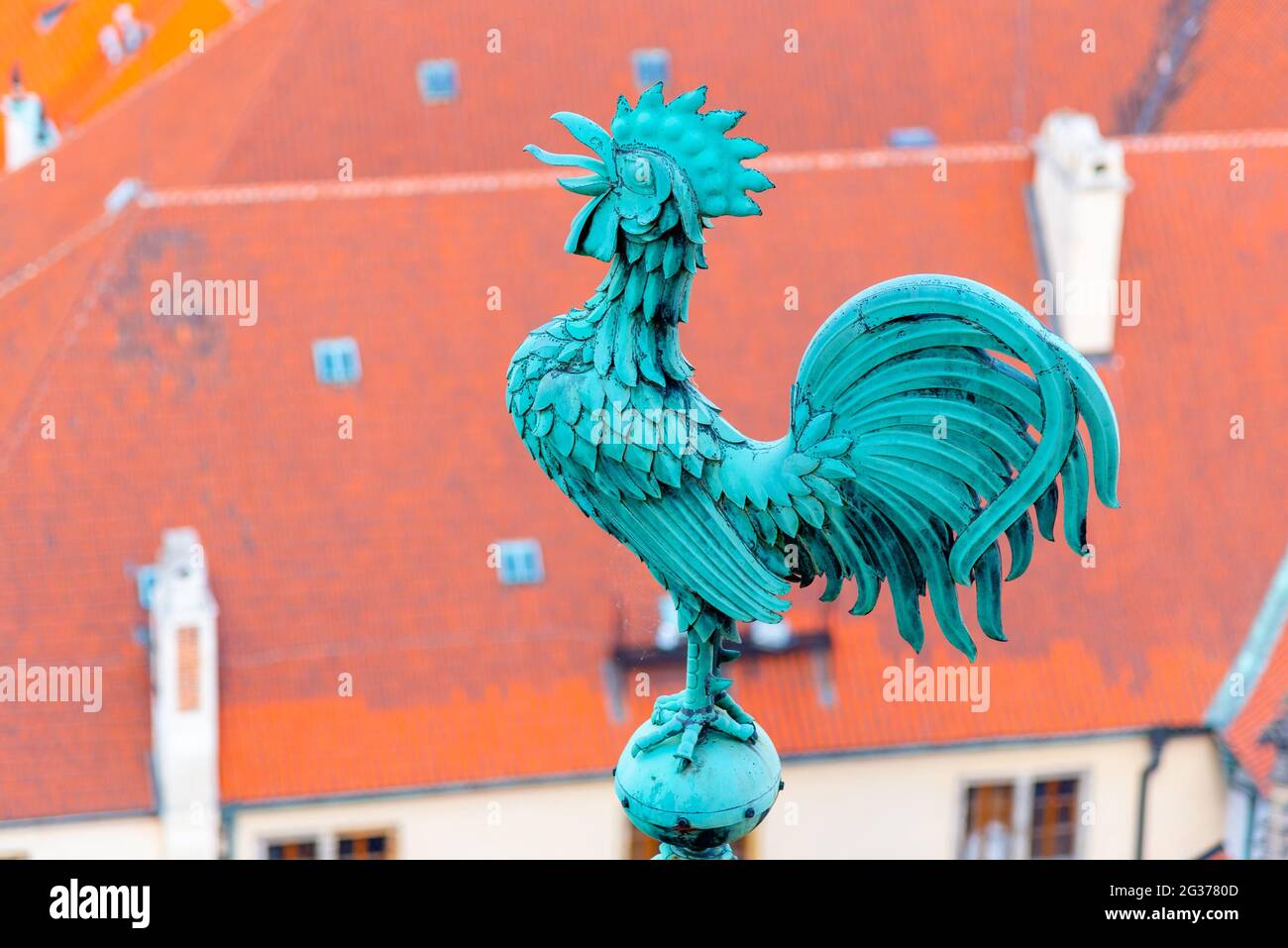 Metal weathercock or weather vane Stock Photo - Alamy