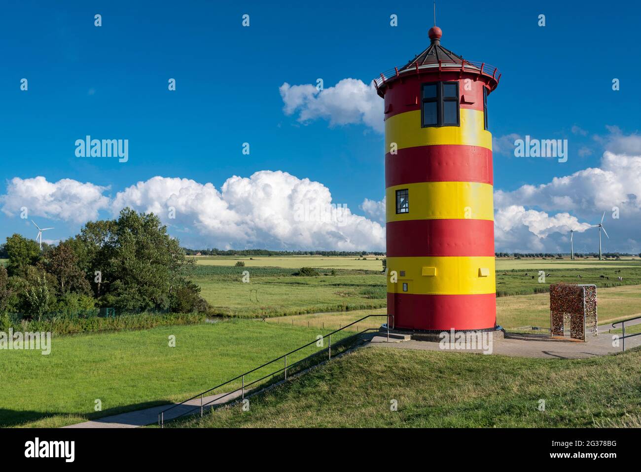 Pilsum lighthouse with blue sky hi-res stock photography and images - Alamy