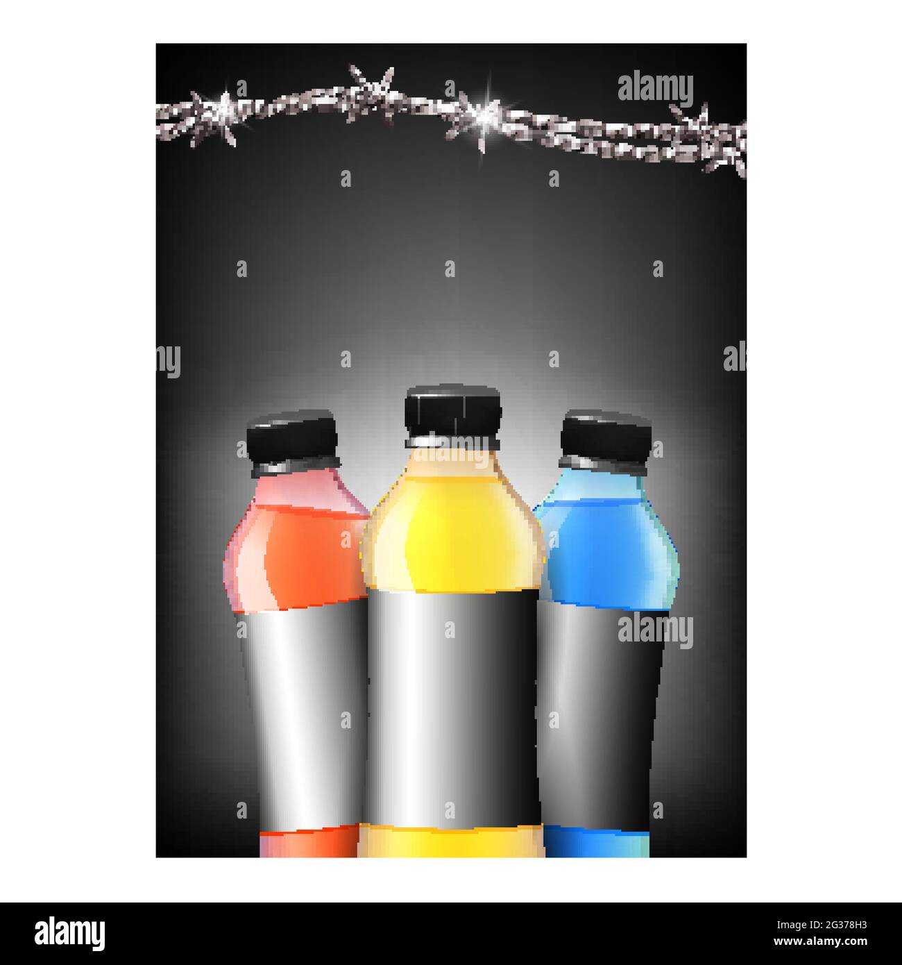 Sports Energy Drink Creative Promo Banner Vector Stock Vector Image ...