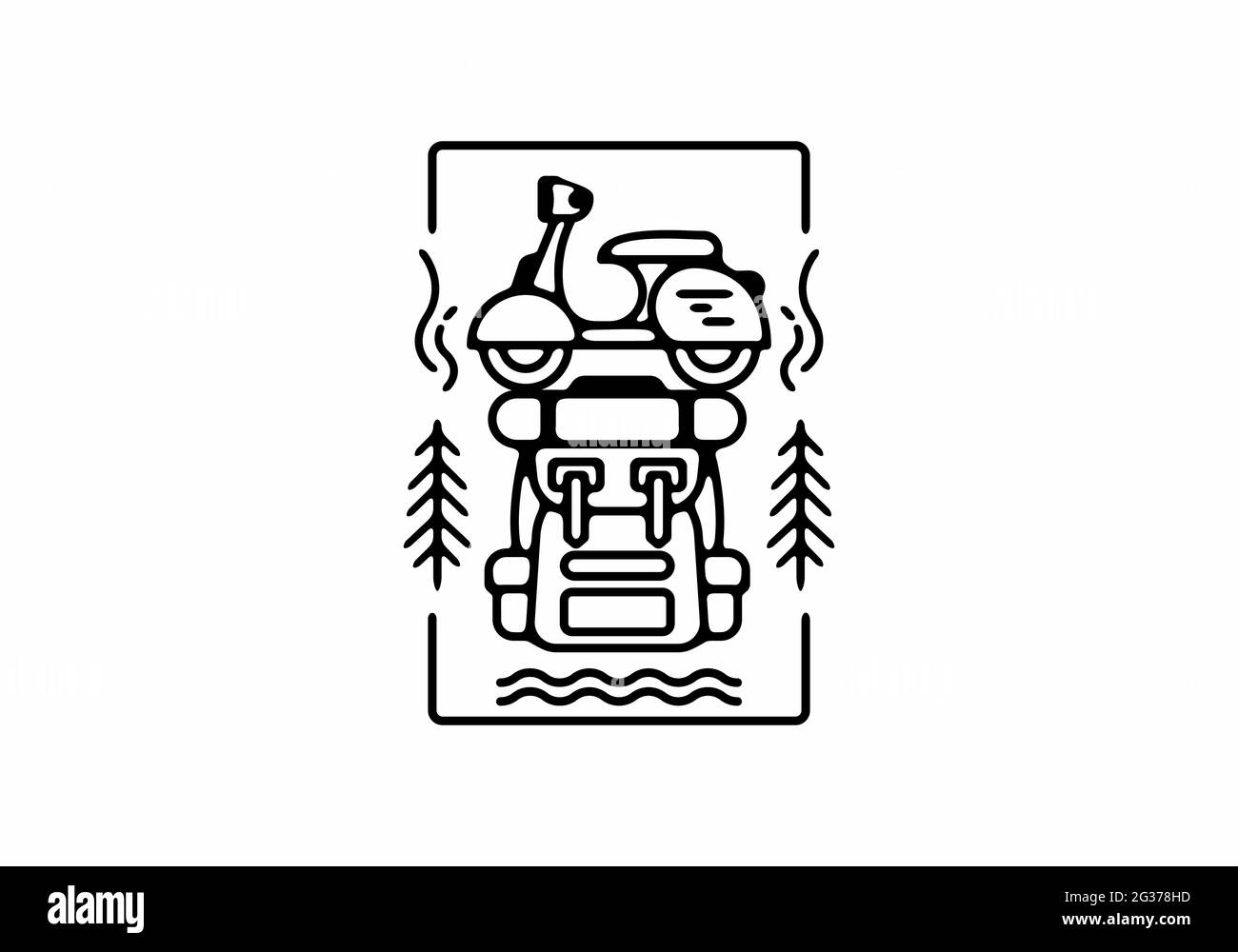 Casual man electric scooter Stock Vector Images - Alamy