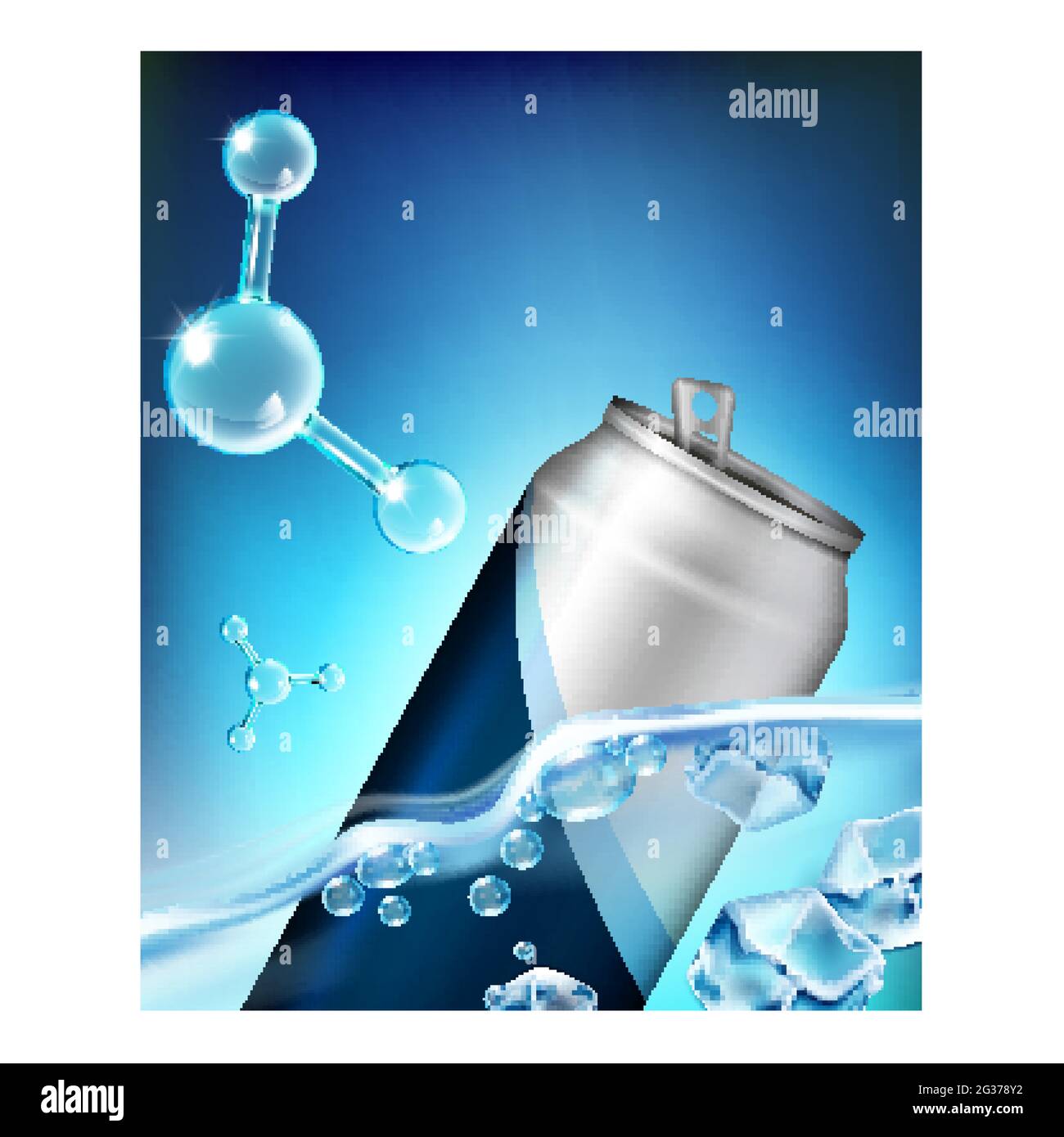 Isotonic Mineral Water Promotional Banner Vector Stock Vector Image ...
