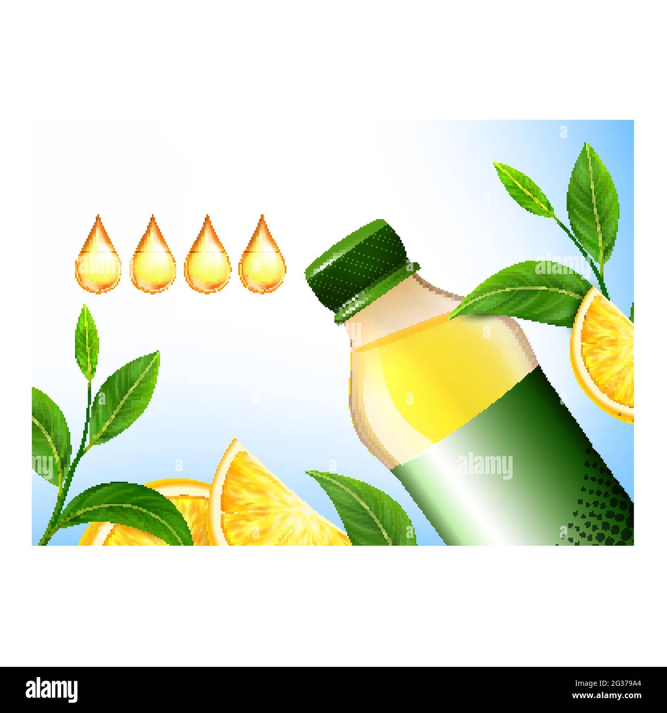 Vitamin Drink Creative Promotional Banner Vector Stock Vector Image ...