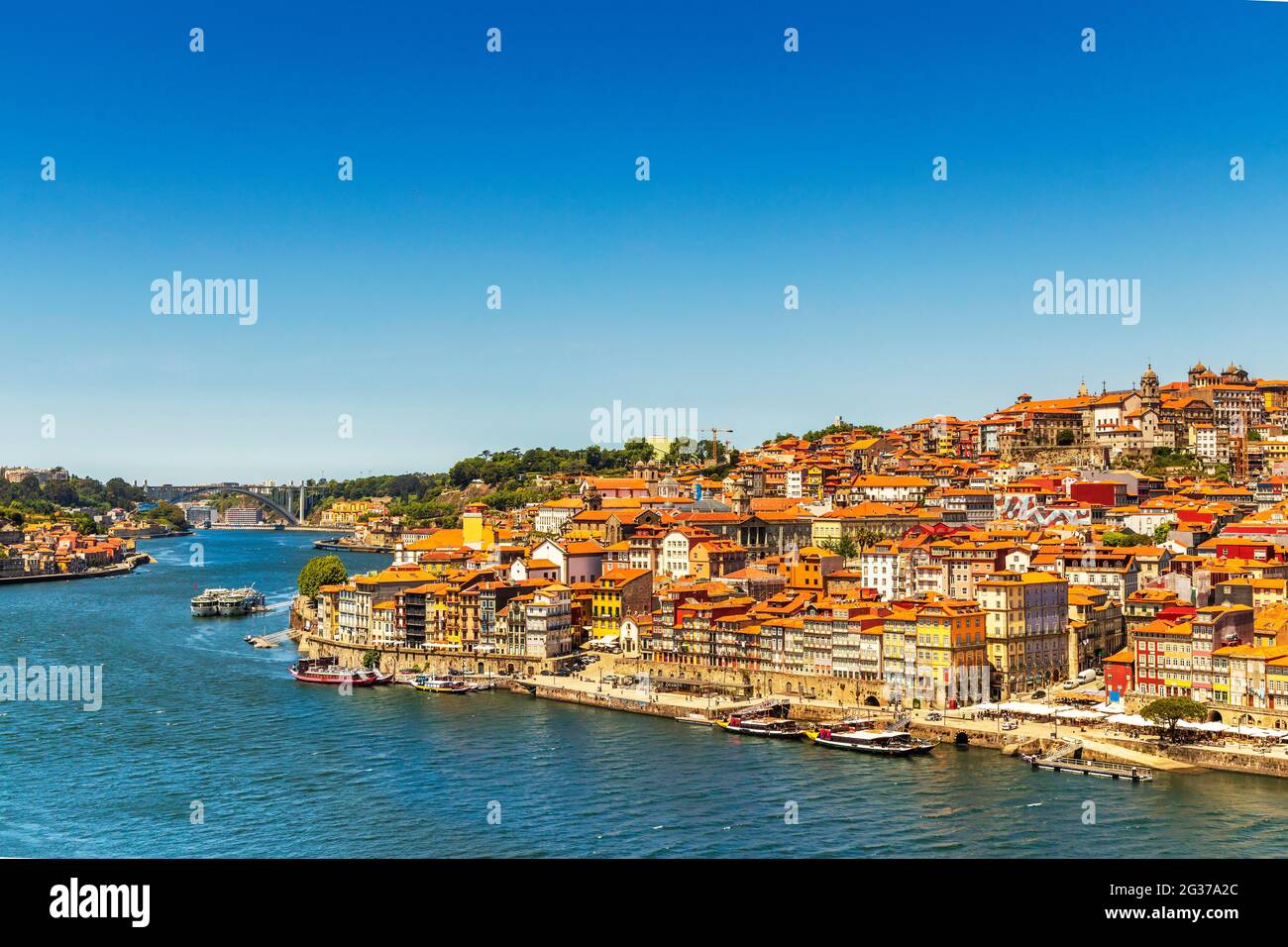 Historic architecture in downtown of amazing city of Porto, North ...