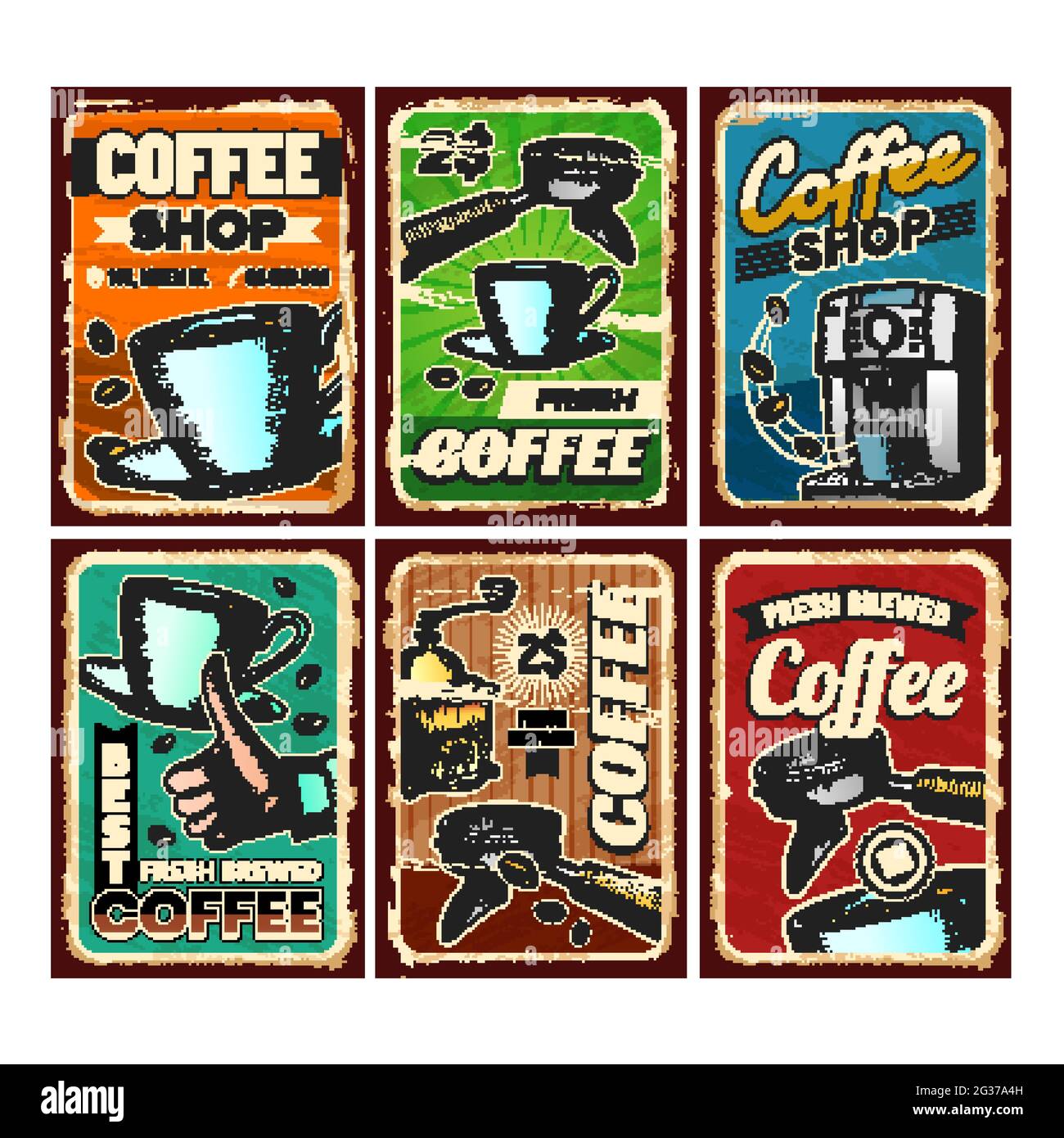 Promotional posters vintage Stock Vector Images - Alamy