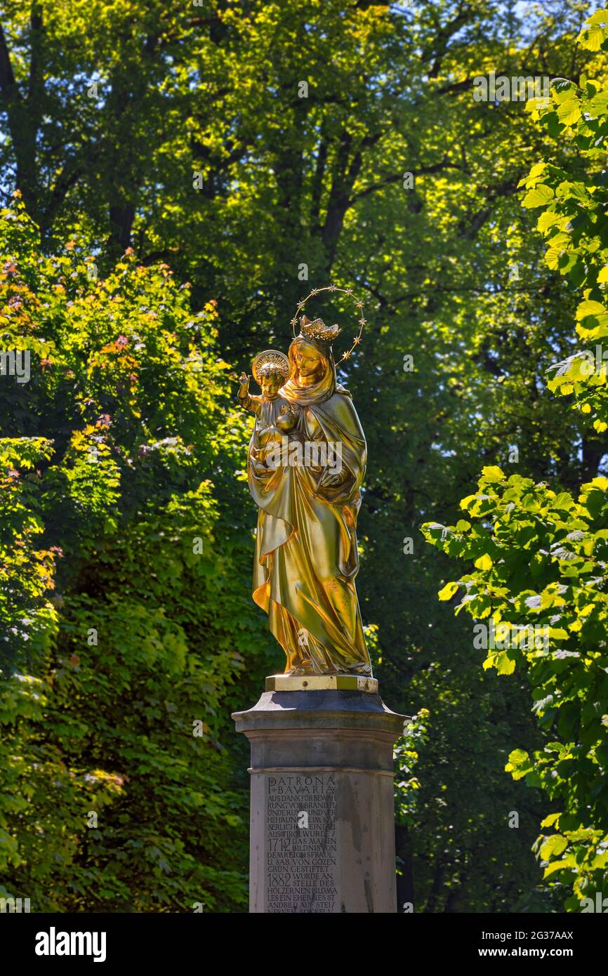 Figure of the Virgin Mary, Patrona-Bavariae at the Roman Catholic ...
