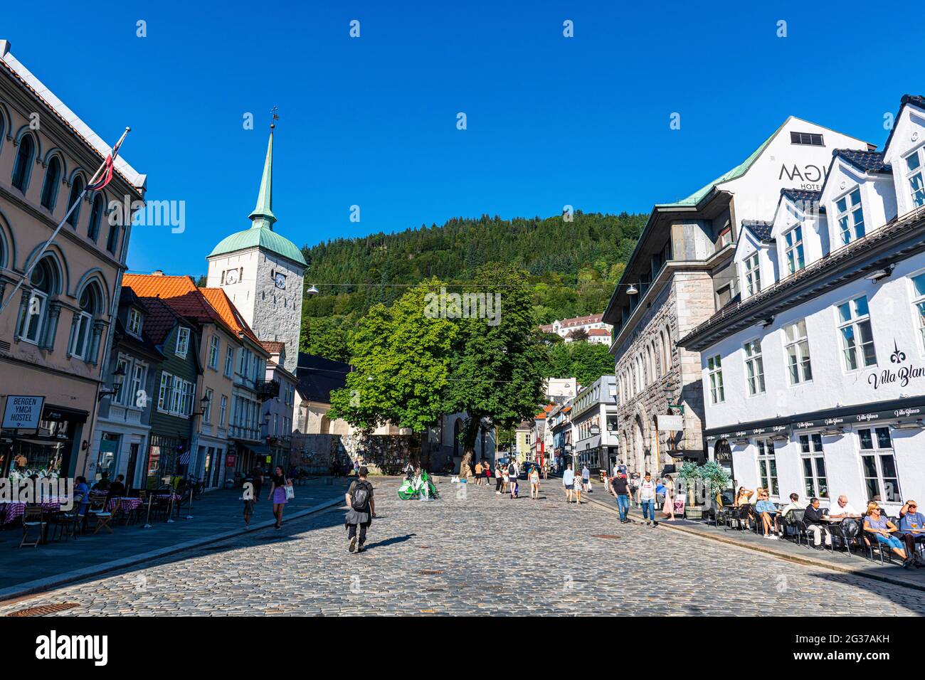 Old town of the Unesco world heritage site, Bergen, Norway Stock Photo ...