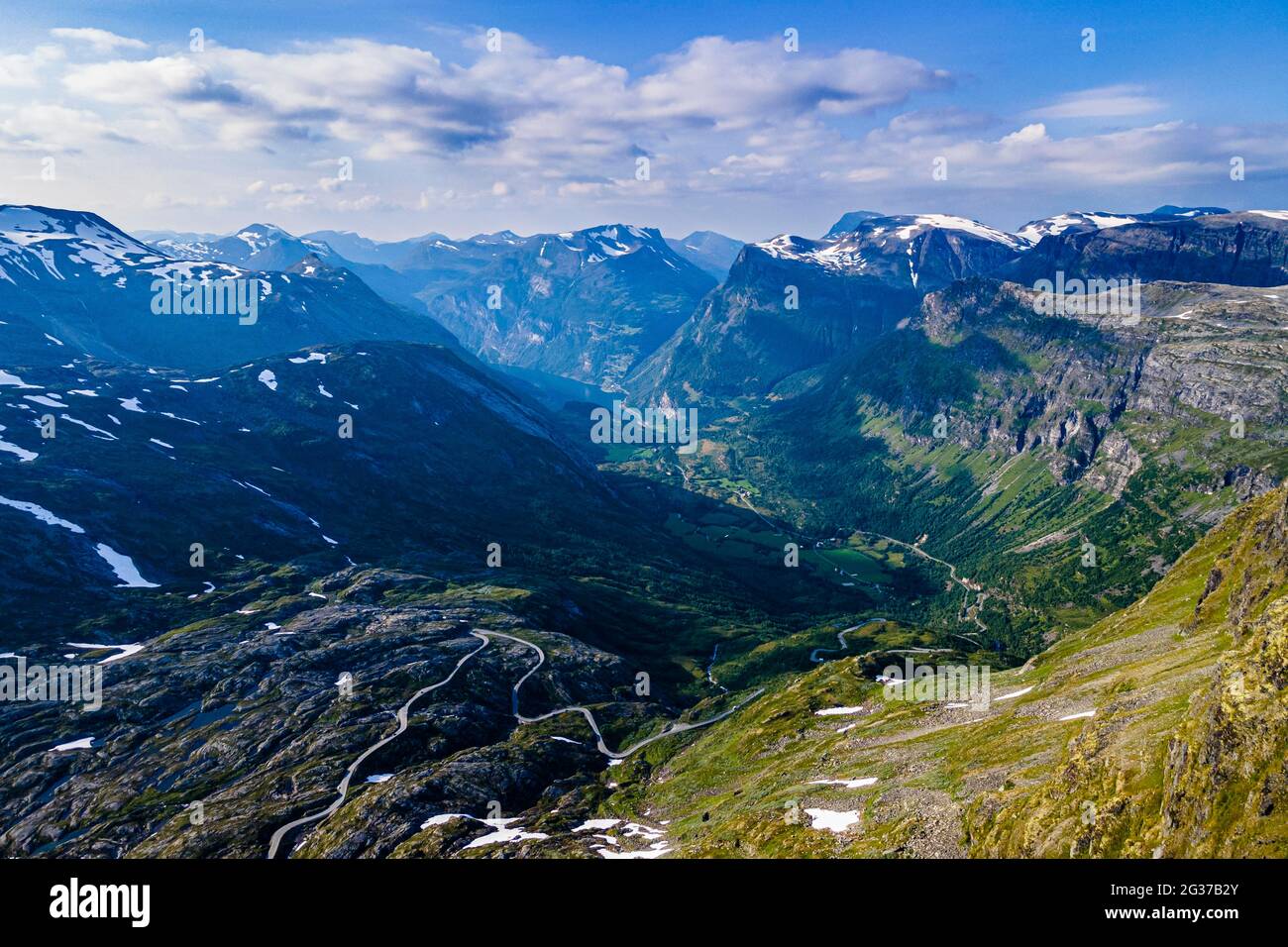 Overlook over Geirangerfjord, Sunmore, Norway Stock Photo - Alamy