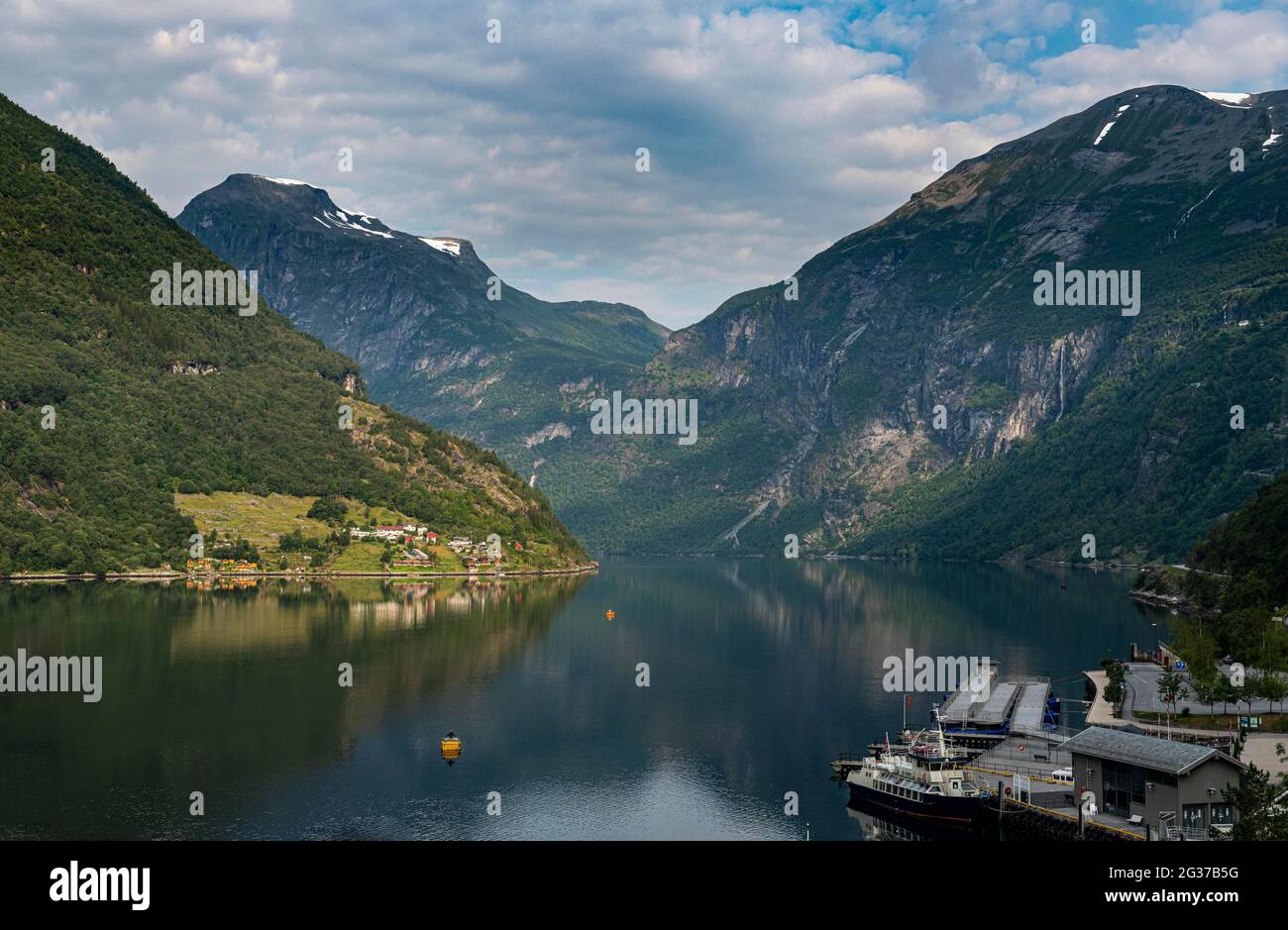 Overlook over Geirangerfjord, Sunmore, Norway Stock Photo - Alamy