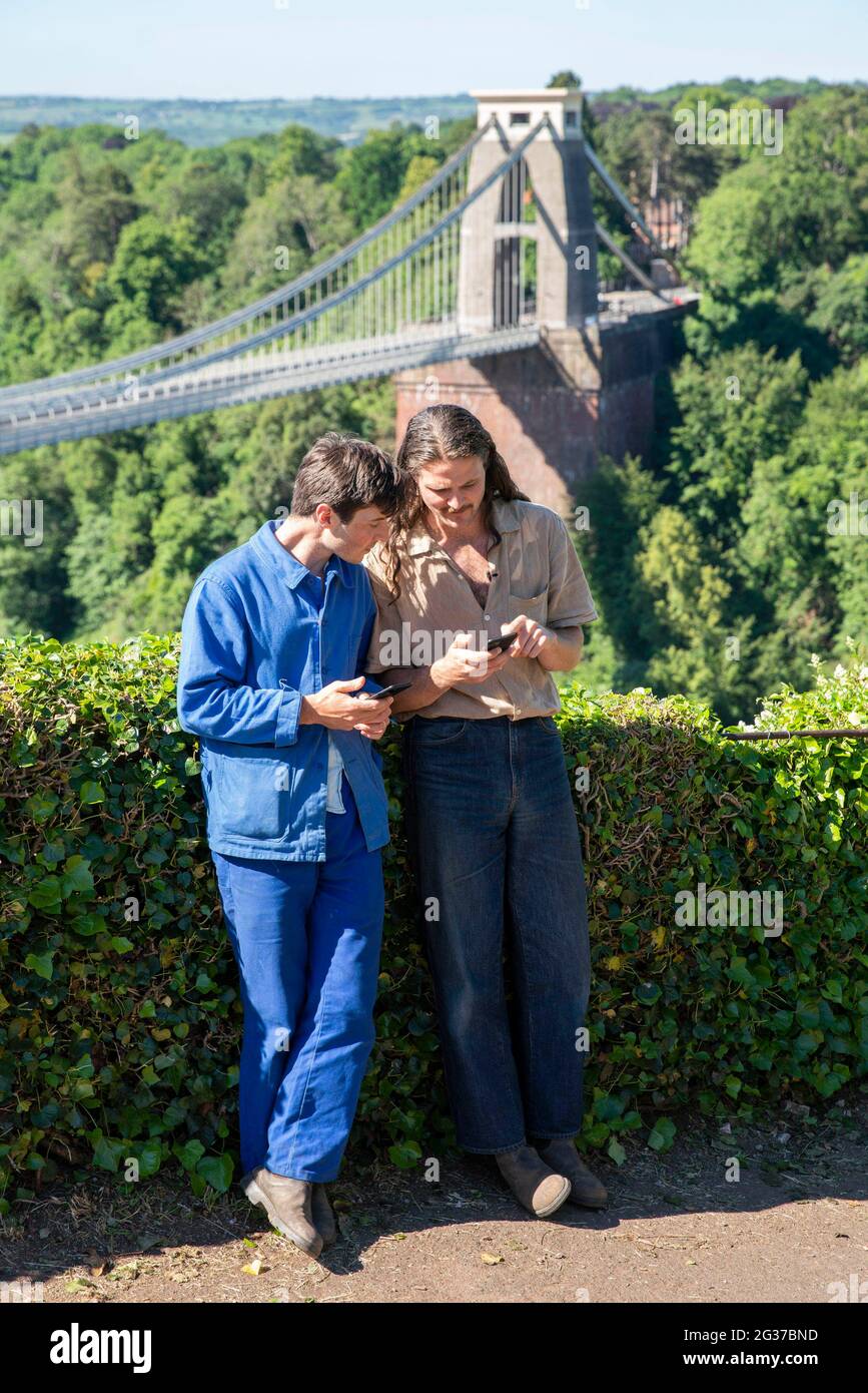 EDITORIAL USE ONLY (left to right) Television gardeners Harry and David ...