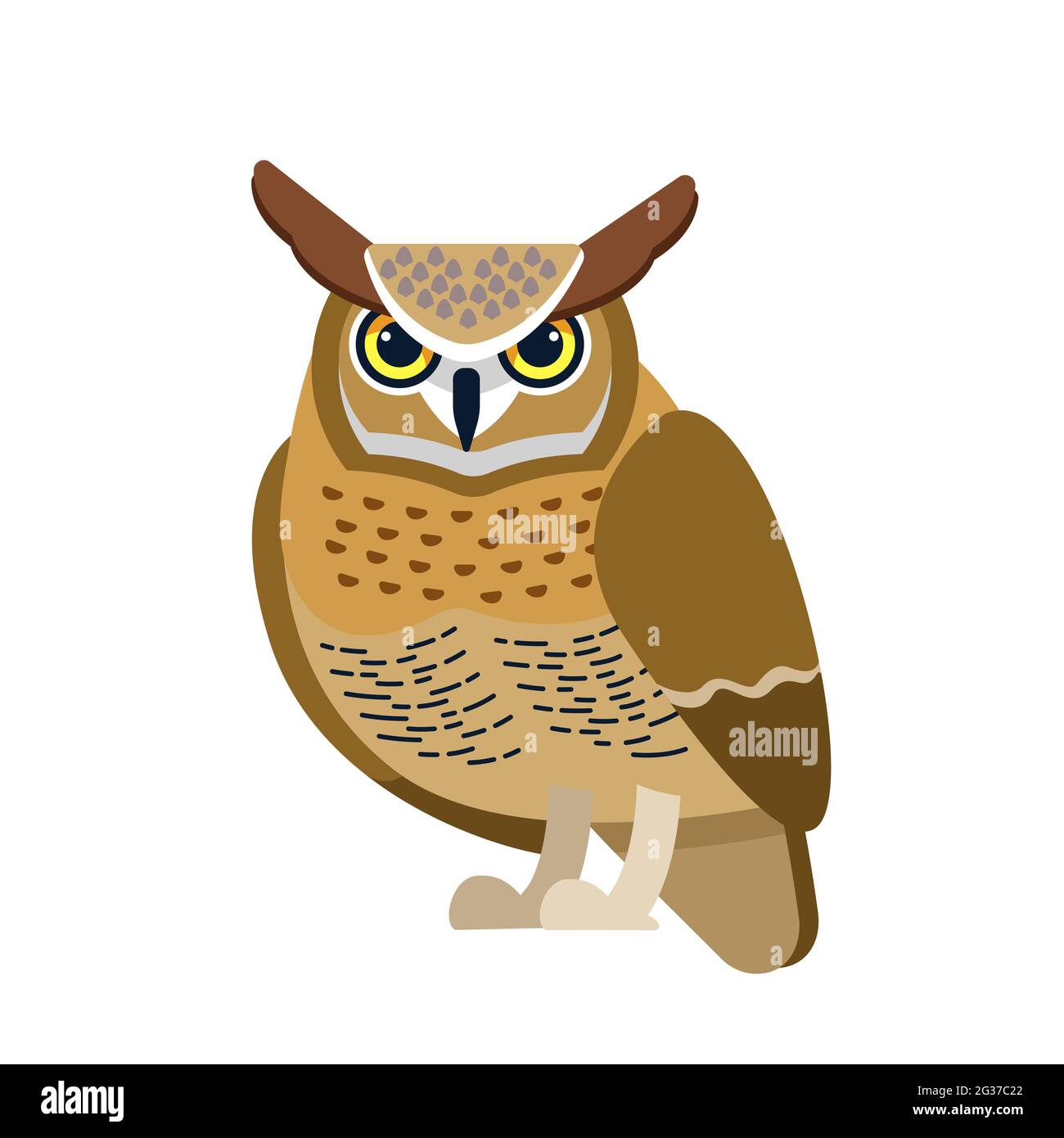 Eurasian Eagle Owl Stock Vector Images Alamy