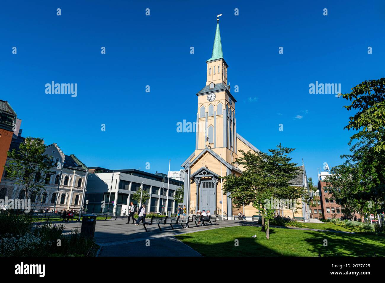 Tromso Cathedral, worlds northernmost Lutheran cathedral, Tromso ...