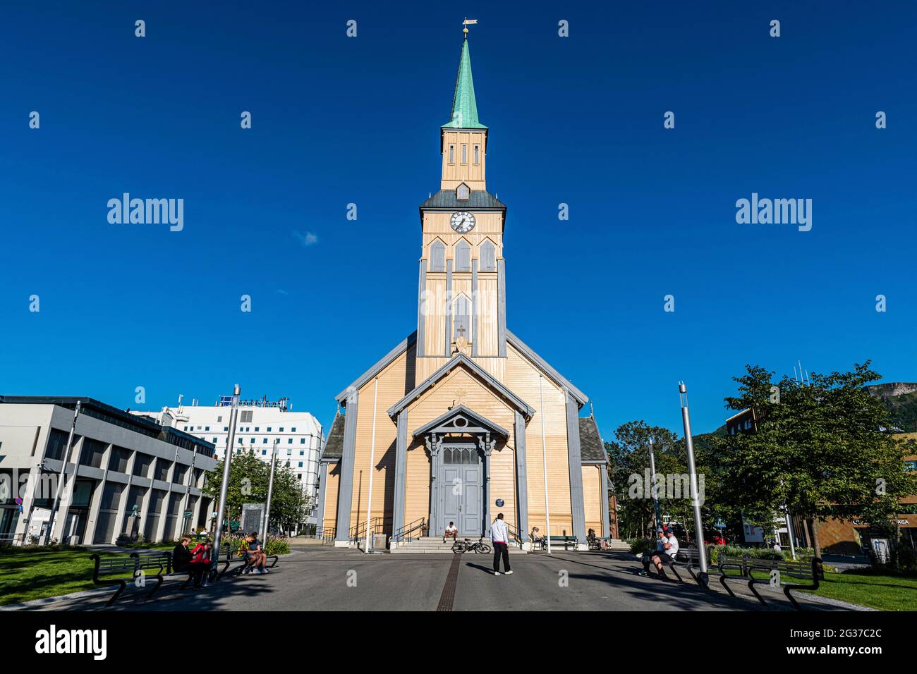 Tromso Cathedral, worlds northernmost Lutheran cathedral, Tromso ...