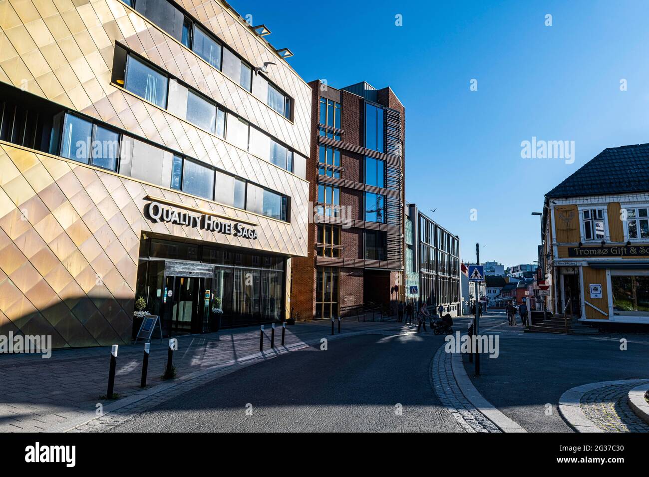 Downtown Tromso, Norway Stock Photo - Alamy