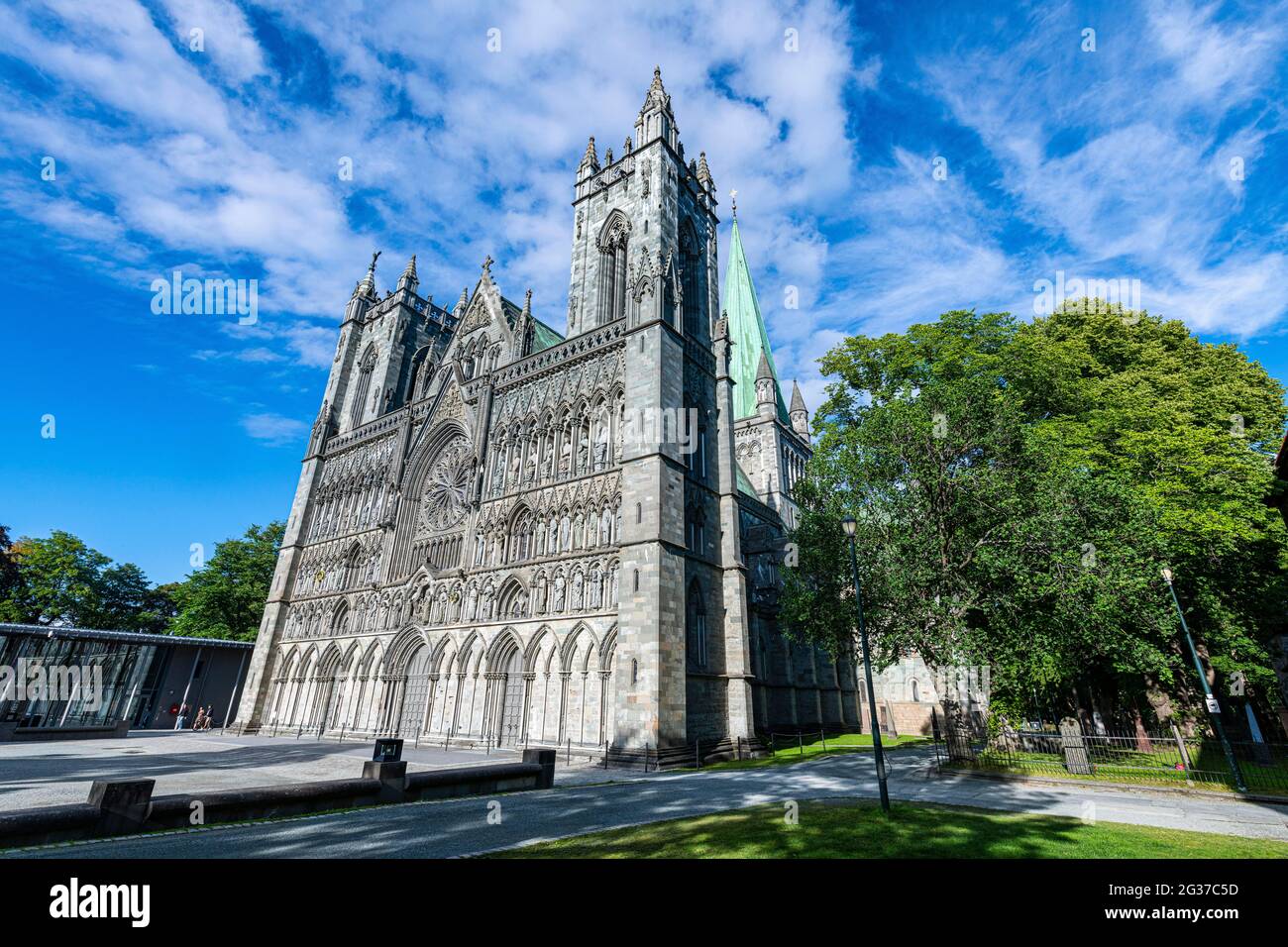 Facade of the Nidaros Cathedral, Trondheim, Norway Stock Photo - Alamy