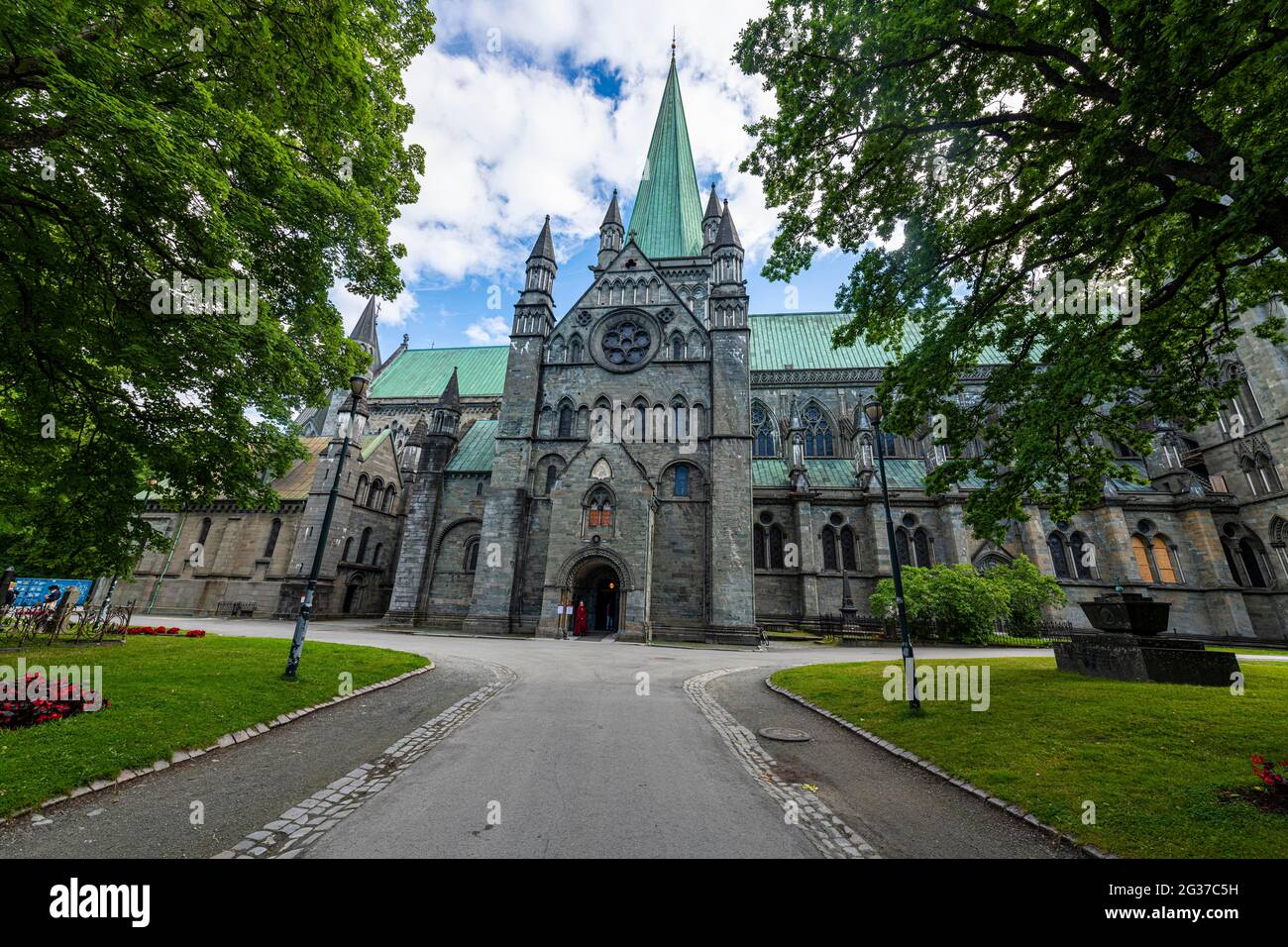 Facade of the Nidaros Cathedral, Trondheim, Norway Stock Photo - Alamy
