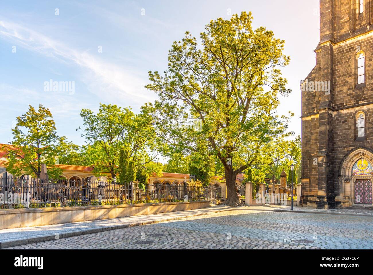 Slavin cemetery in Vysehrad in Prague Stock Photo - Alamy