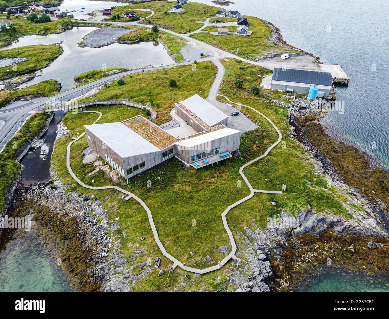 Aerial of the tourist information center, Unesco world heritage site ...