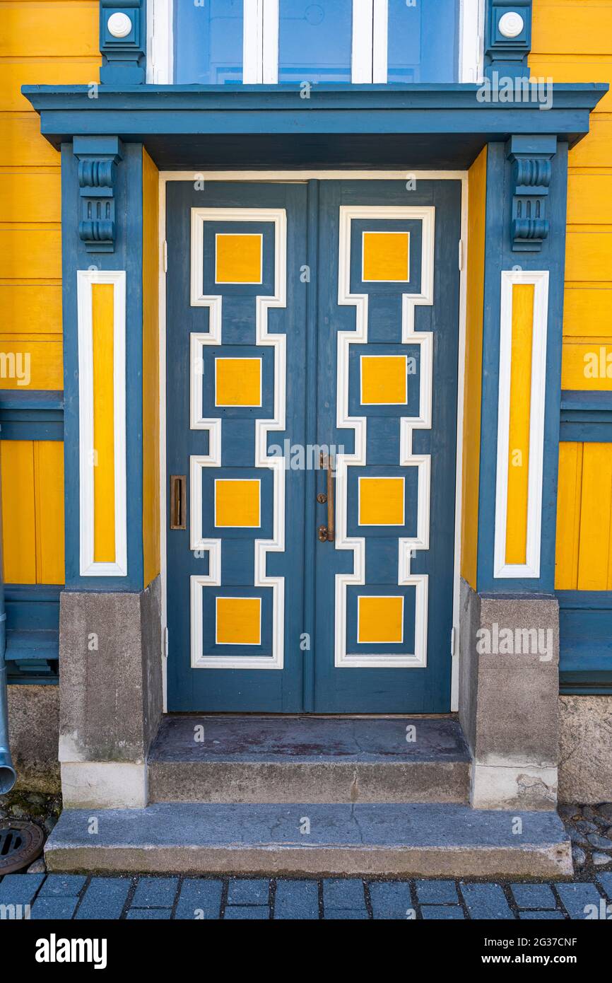 Old wooden buildings in the Unesco world heritage site, Old Rauma ...