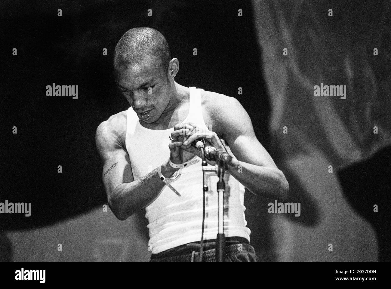 Tricky at The Glastonbury Festival 1998, Somerset, England, United ...
