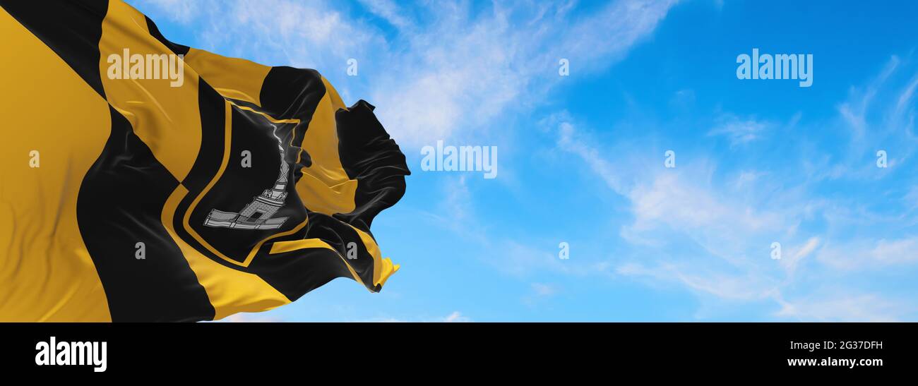 Flag baltimore maryland cloudy hi-res stock photography and images - Alamy