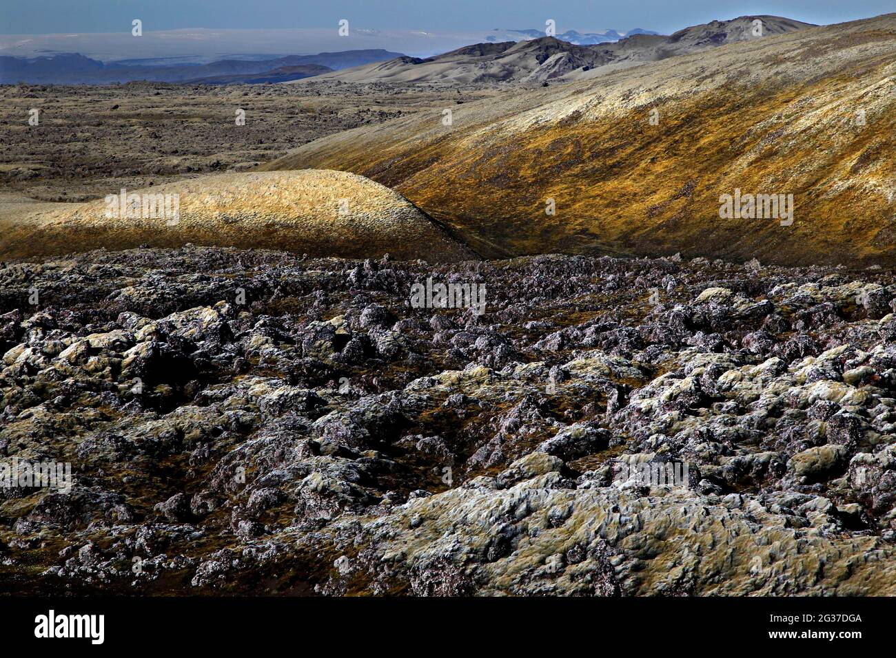 Lava landscape moss hi-res stock photography and images - Alamy