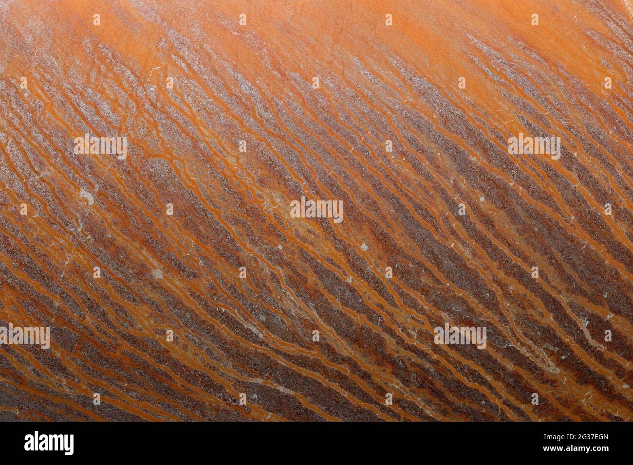 Rust pattern on a steel sculpture, Montreal, Province of Quebec, Canada ...
