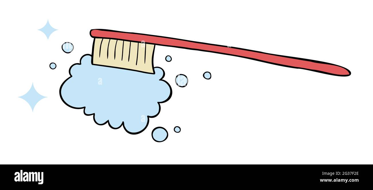 Draw toothbrush cartoon hi-res stock photography and images - Alamy