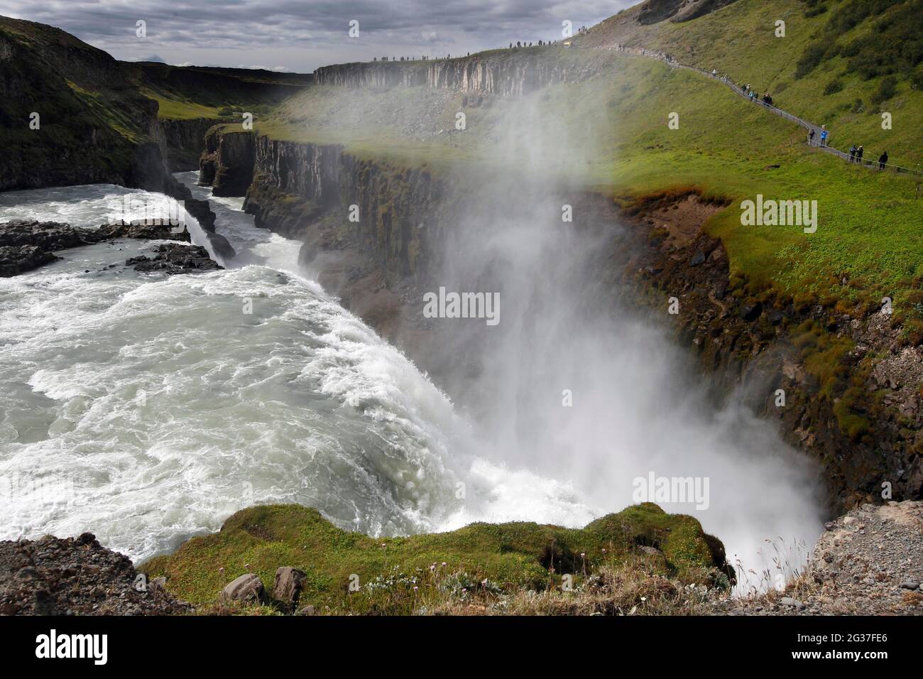 Waterfall, Gullfoss, Golden Circle, Iceland Stock Photo - Alamy