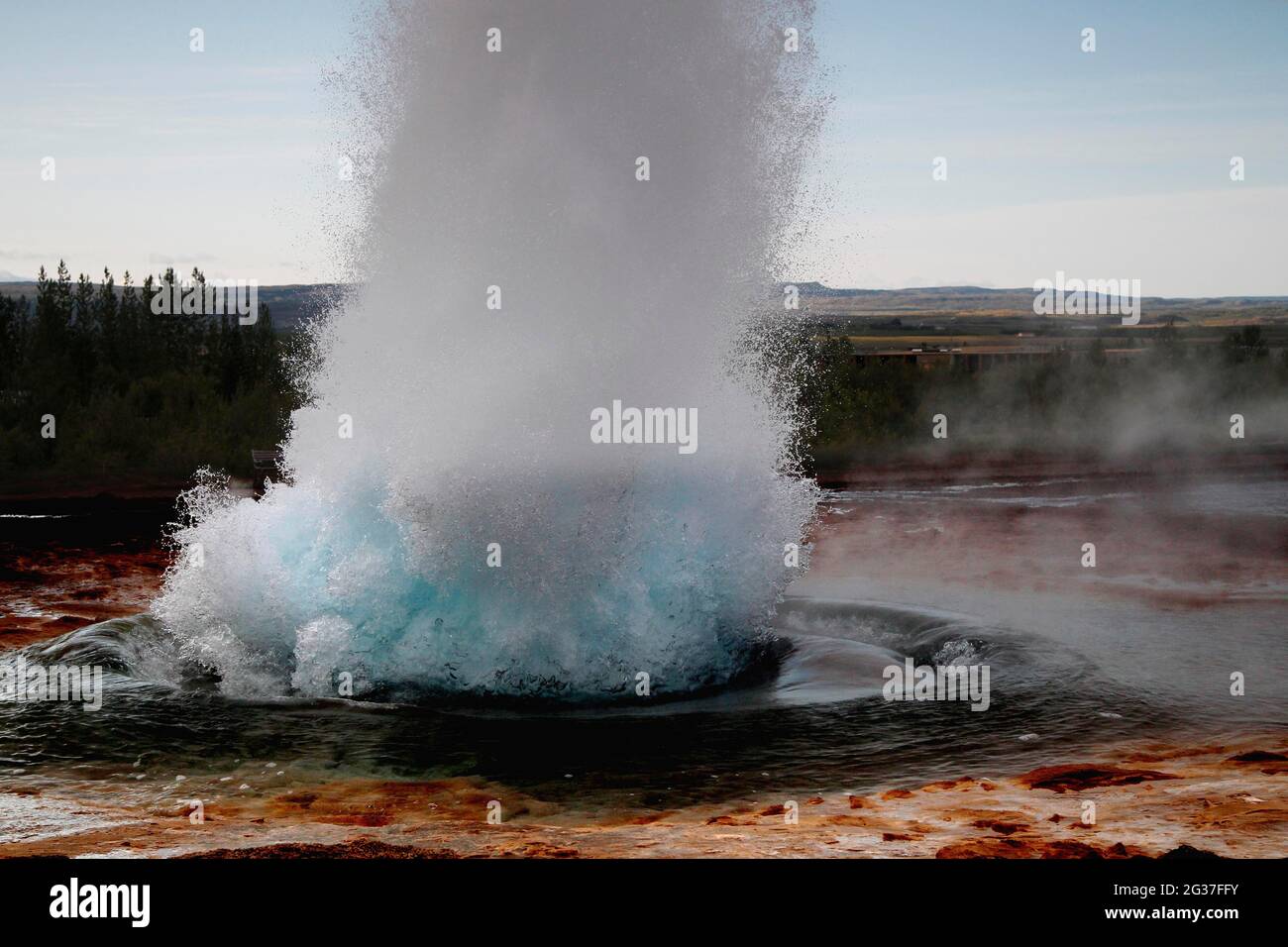 Geyser, hot spring, eruption, bubble, eruption, water fountain ...