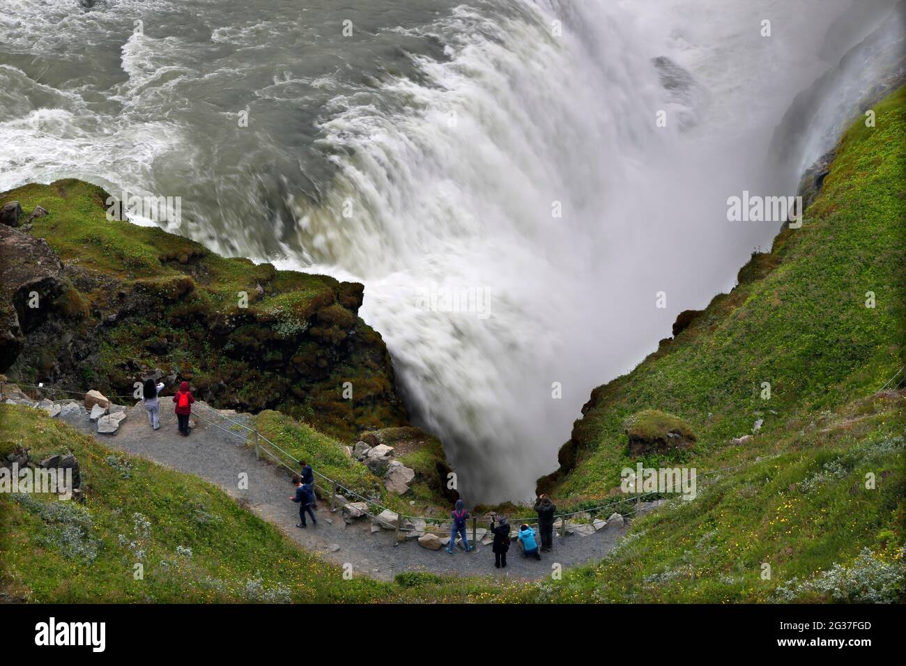 Waterfall, Gullfoss, Golden Circle, Iceland Stock Photo - Alamy