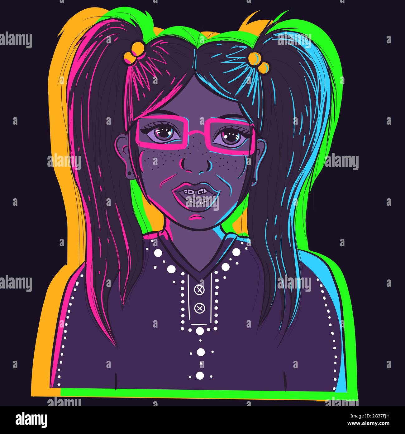 Nerd Girl Cartoon Character 48 Nerdy Cartoon Characters Stock Photos,