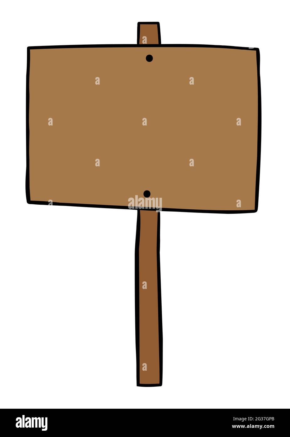 Wooden Picket Sign Clip Art