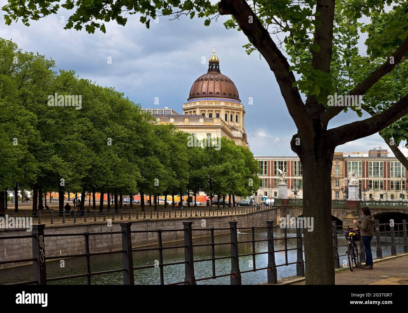 The Berlin Palace with the Spree, 2021, Berlin Mitte, Germany Stock ...
