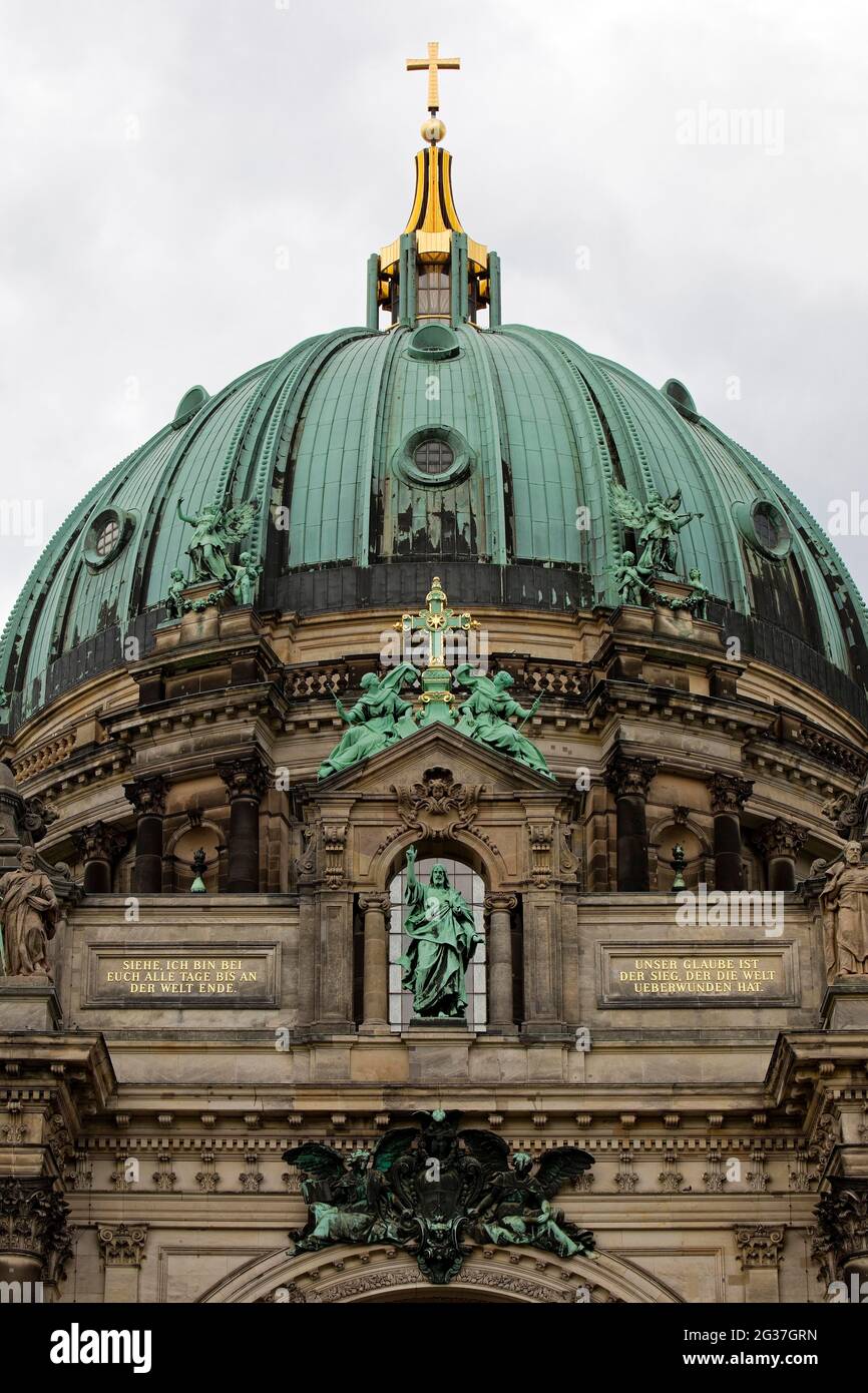 Berlin Cathedral, built by Julius Raschdorff in neo-Renaissance and neo ...