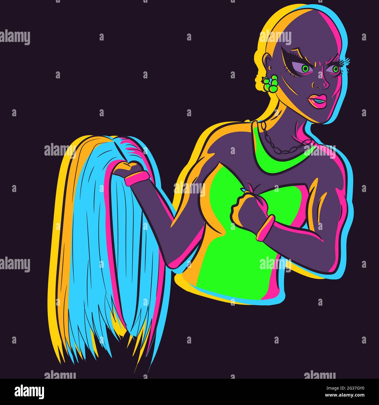 Drag queen Stock Vector Images - Alamy