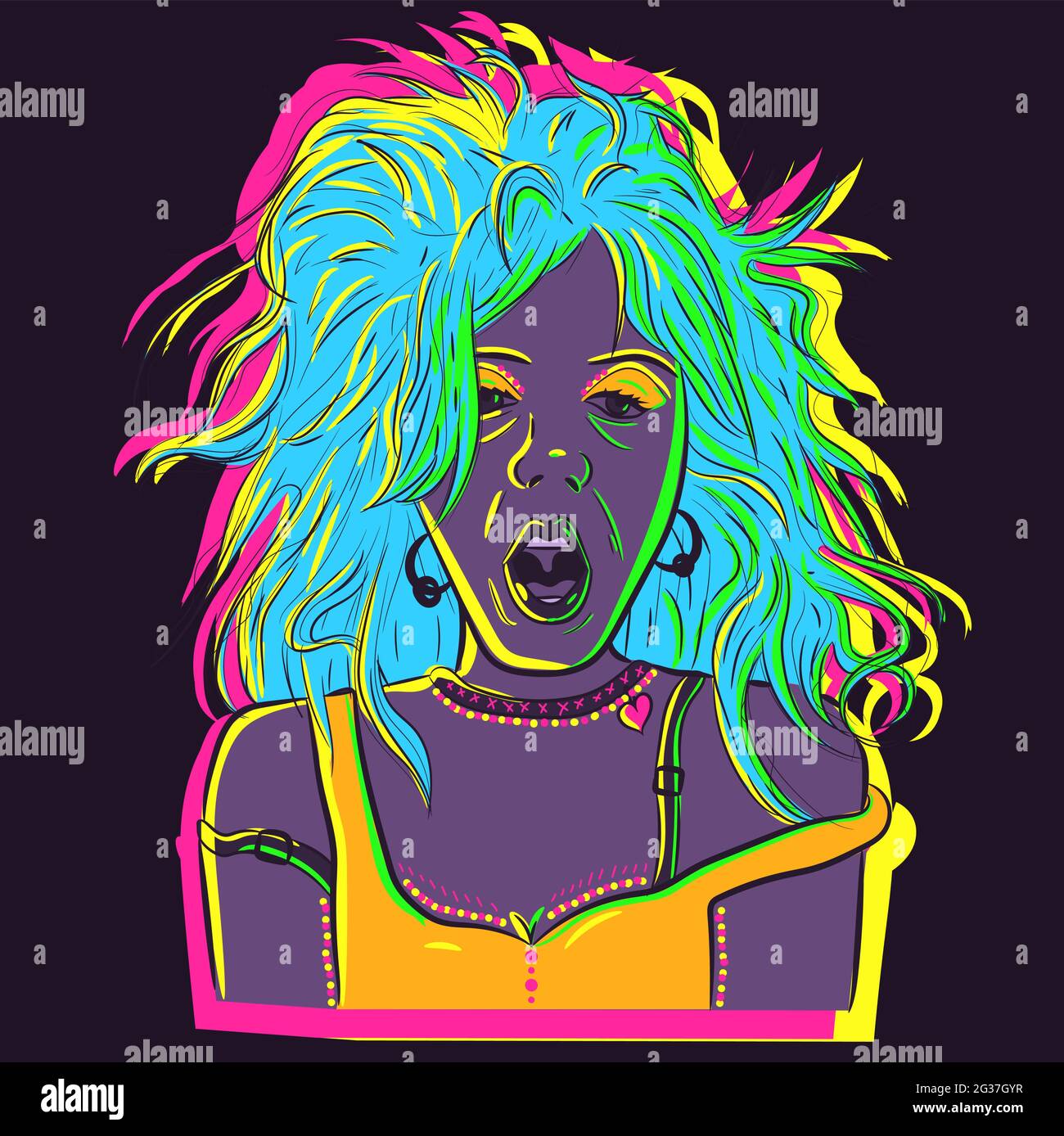 Woman hangover not party Stock Vector Images - Alamy