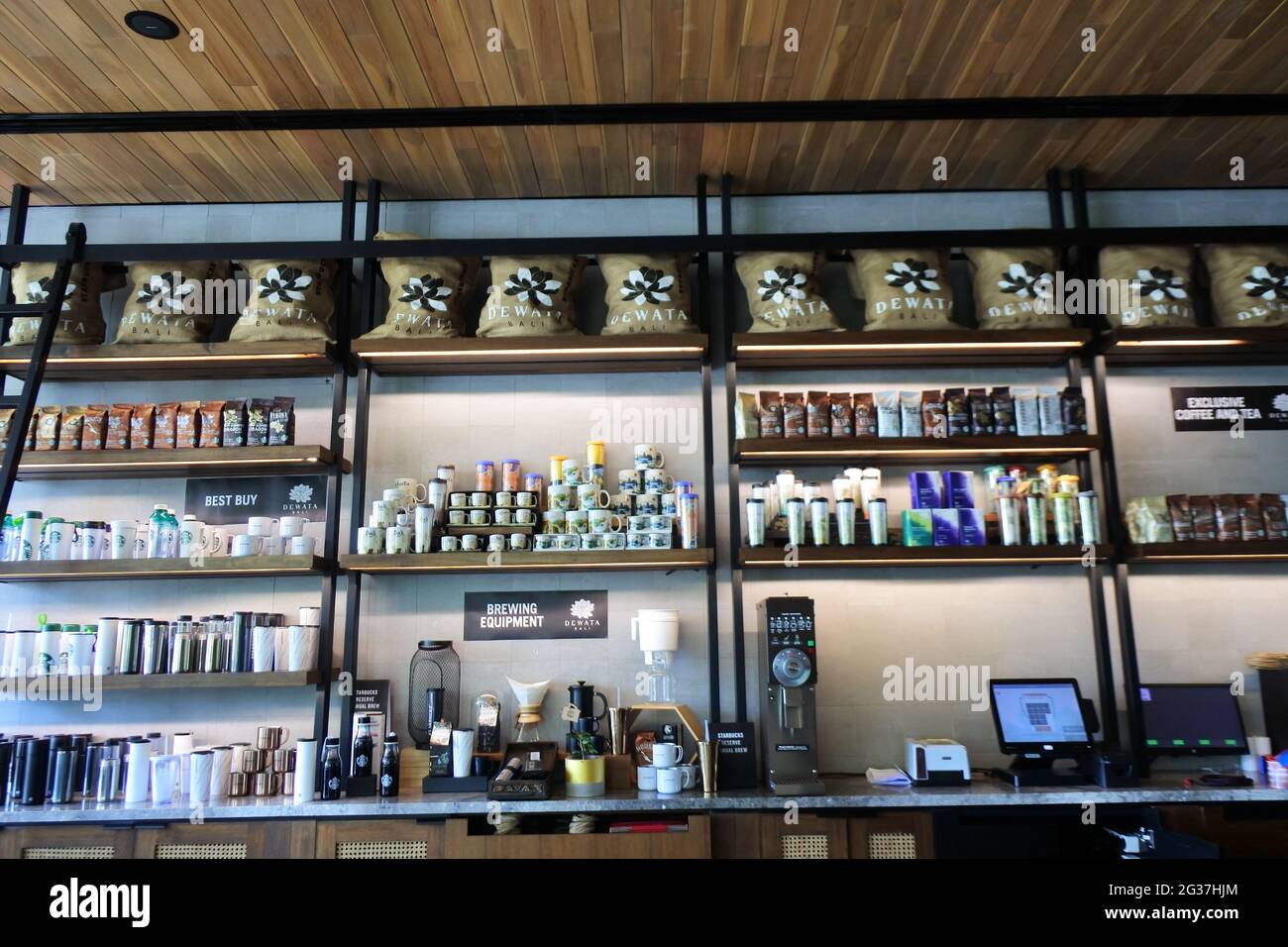 DE, INDONESIA - Feb 17, 2021: starbucks Bali Dewata Reserve, one of the ...