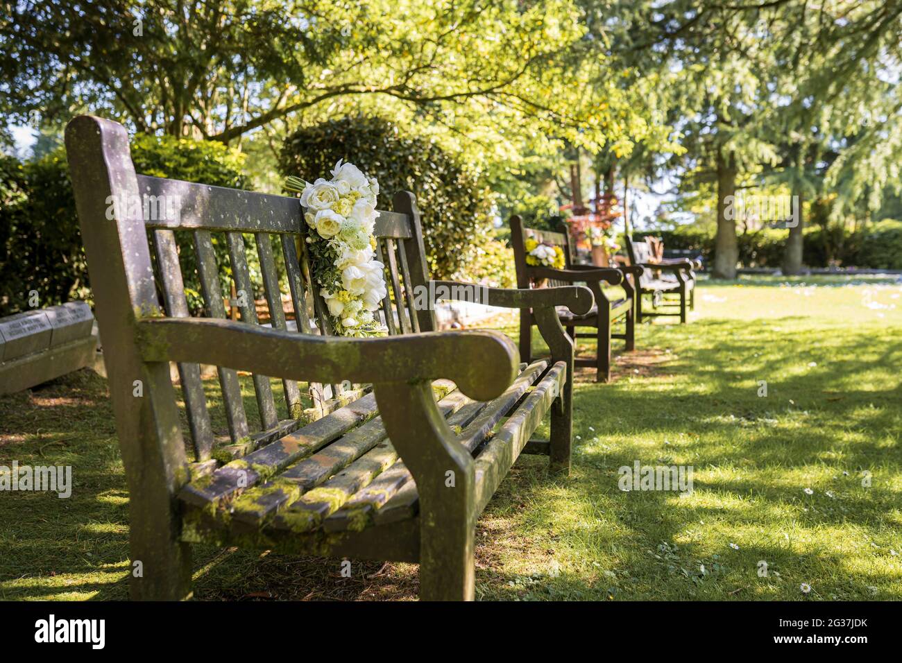 Crematorium Garden of Remembrance in Morriston, Swansea, Wales UK Stock ...
