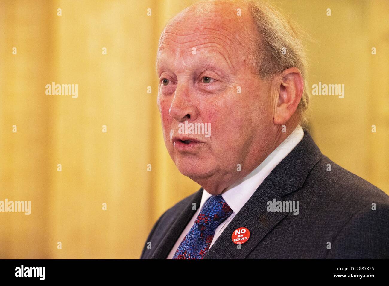 TUV leader Jim Allister in the Great Hall of Parliament Buildings at ...