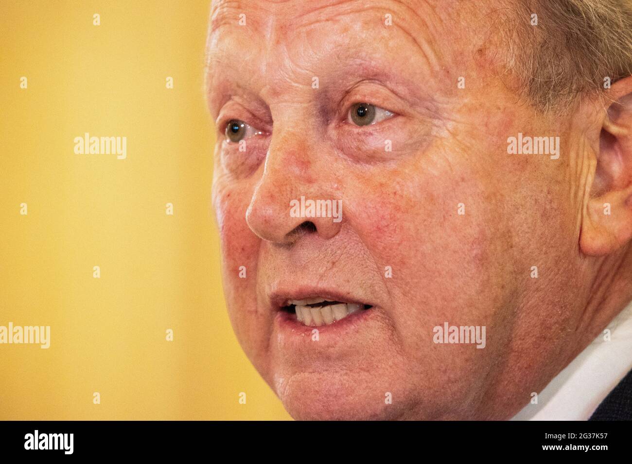 TUV leader Jim Allister in the Great Hall of Parliament Buildings at ...