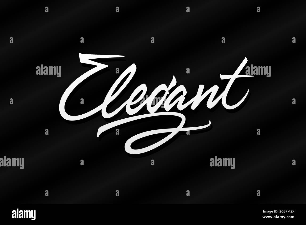 Elegant vector lettering Stock Vector Image & Art - Alamy