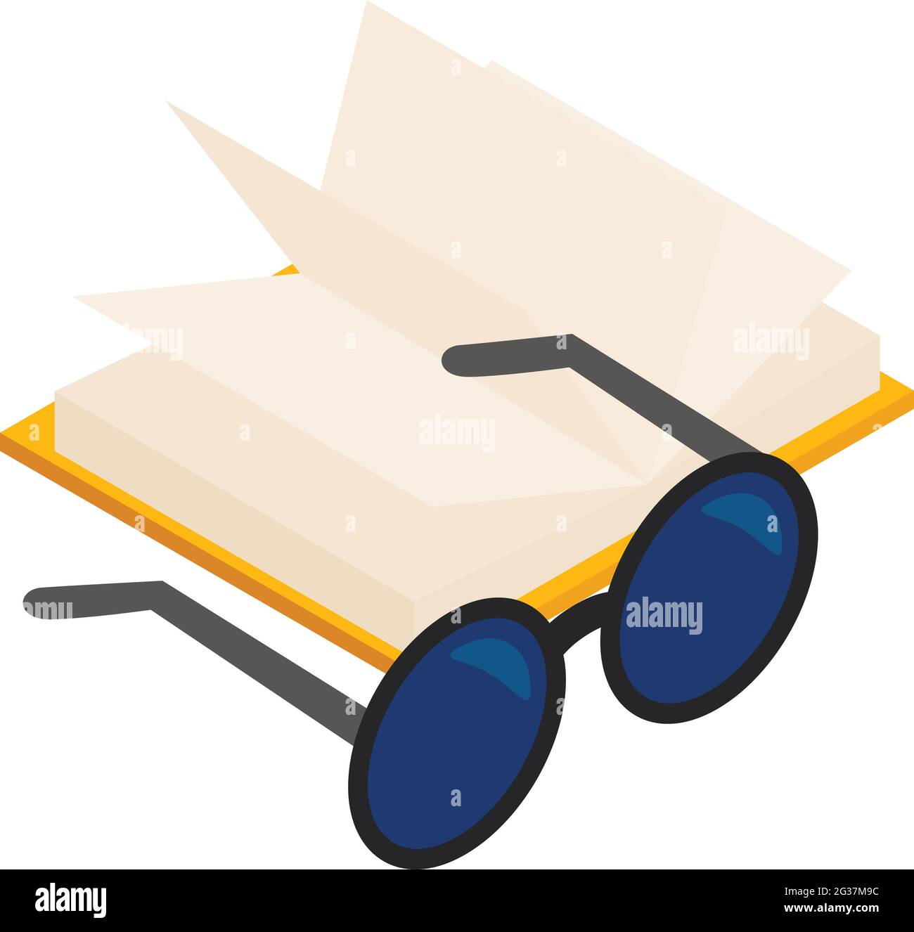 Blind book icon. Isometric illustration of blind book vector icon for ...
