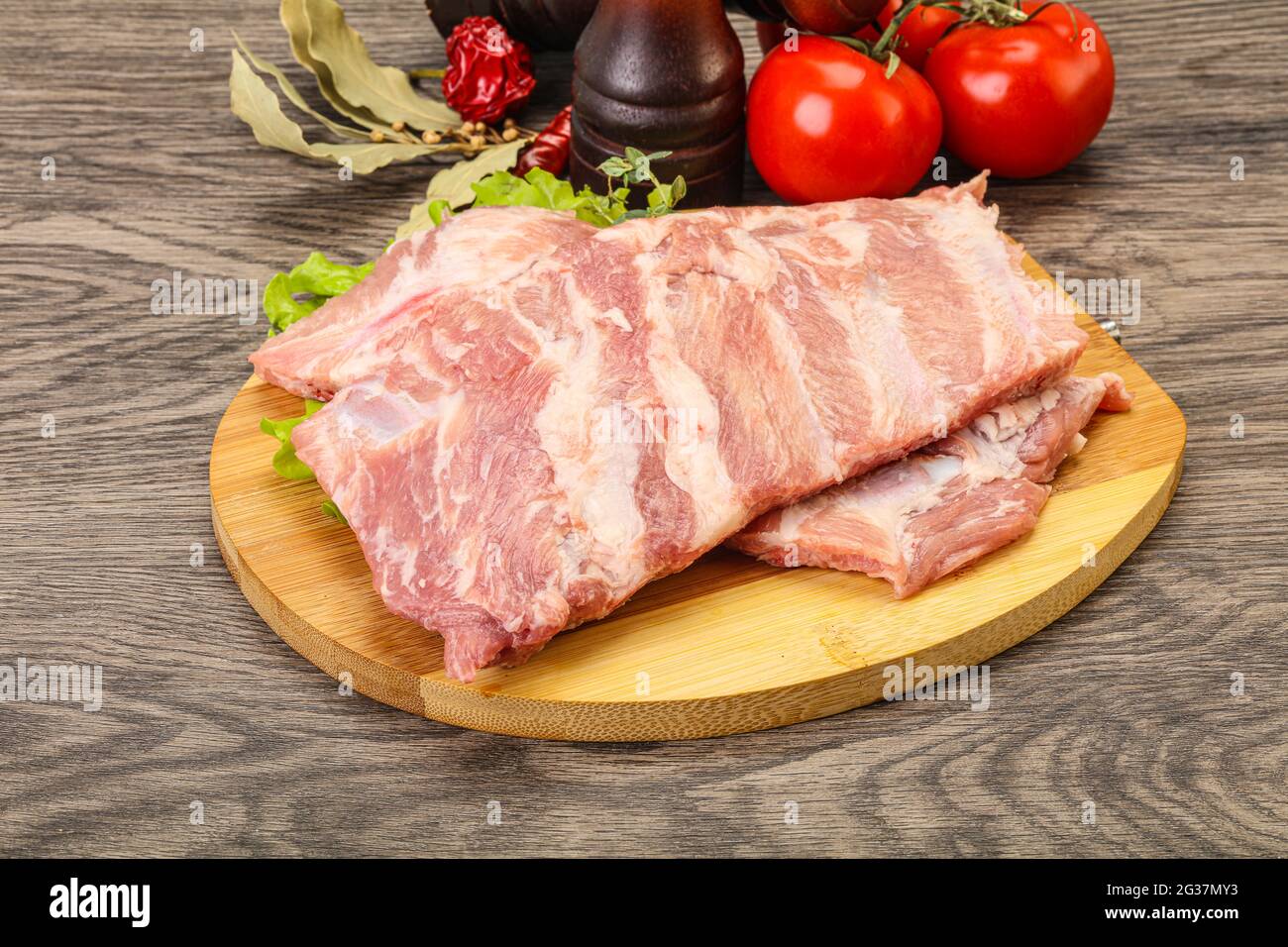 Raw pork ribs meat for cooking Stock Photo - Alamy