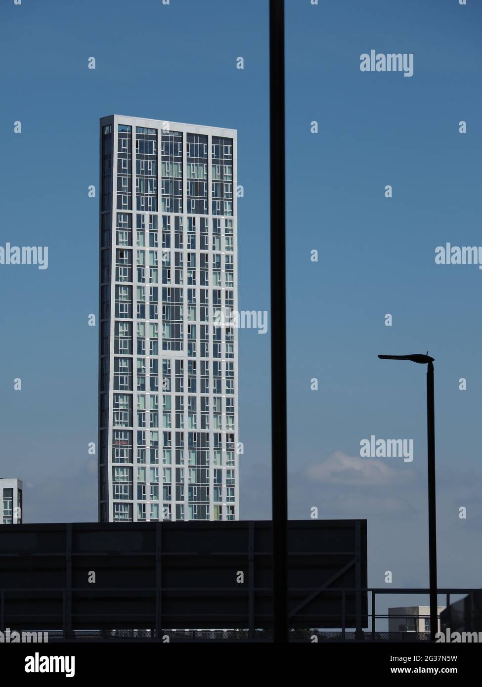 New Building in east London Stock Photo - Alamy