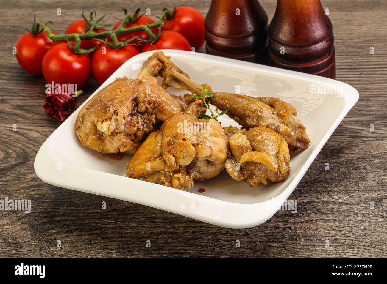 Rabbit stewed in red hi-res stock photography and images - Alamy