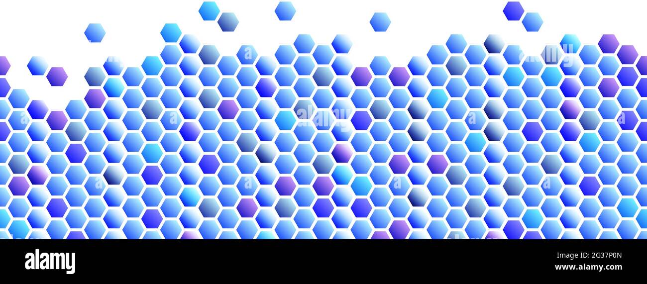 seamless blue honeycomb pattern background vector illustration Stock ...