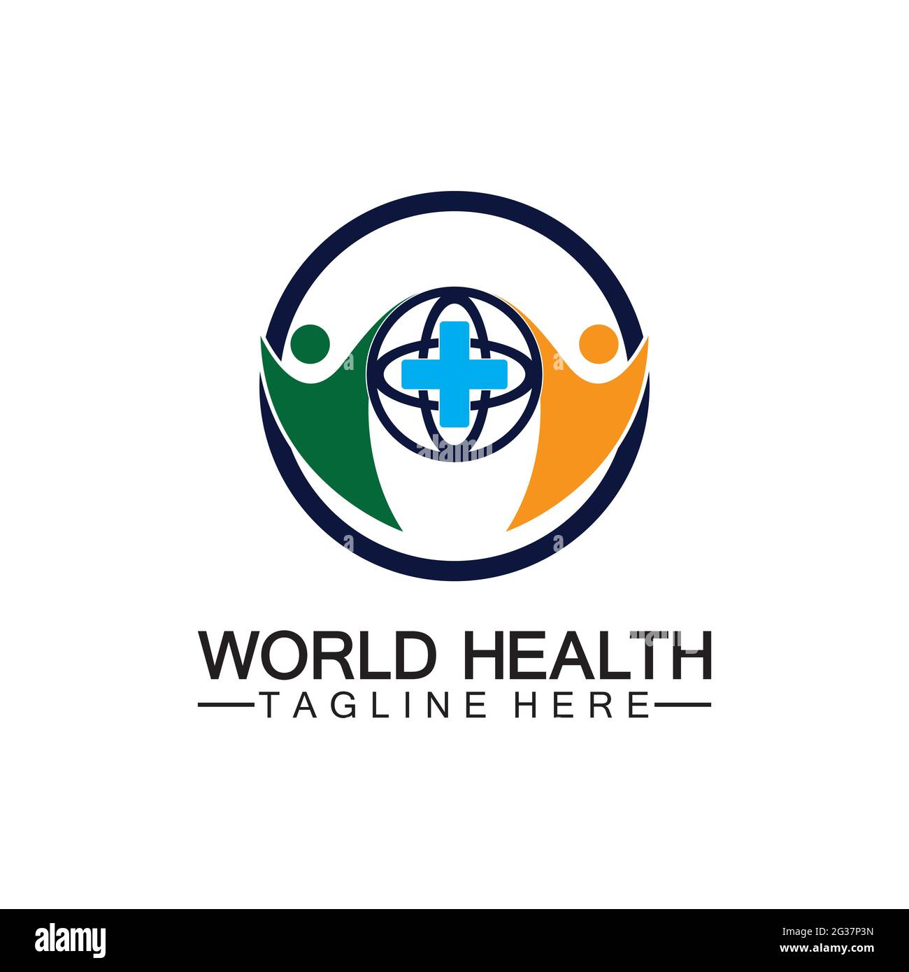 World health logo vector illustration design template Stock Vector ...