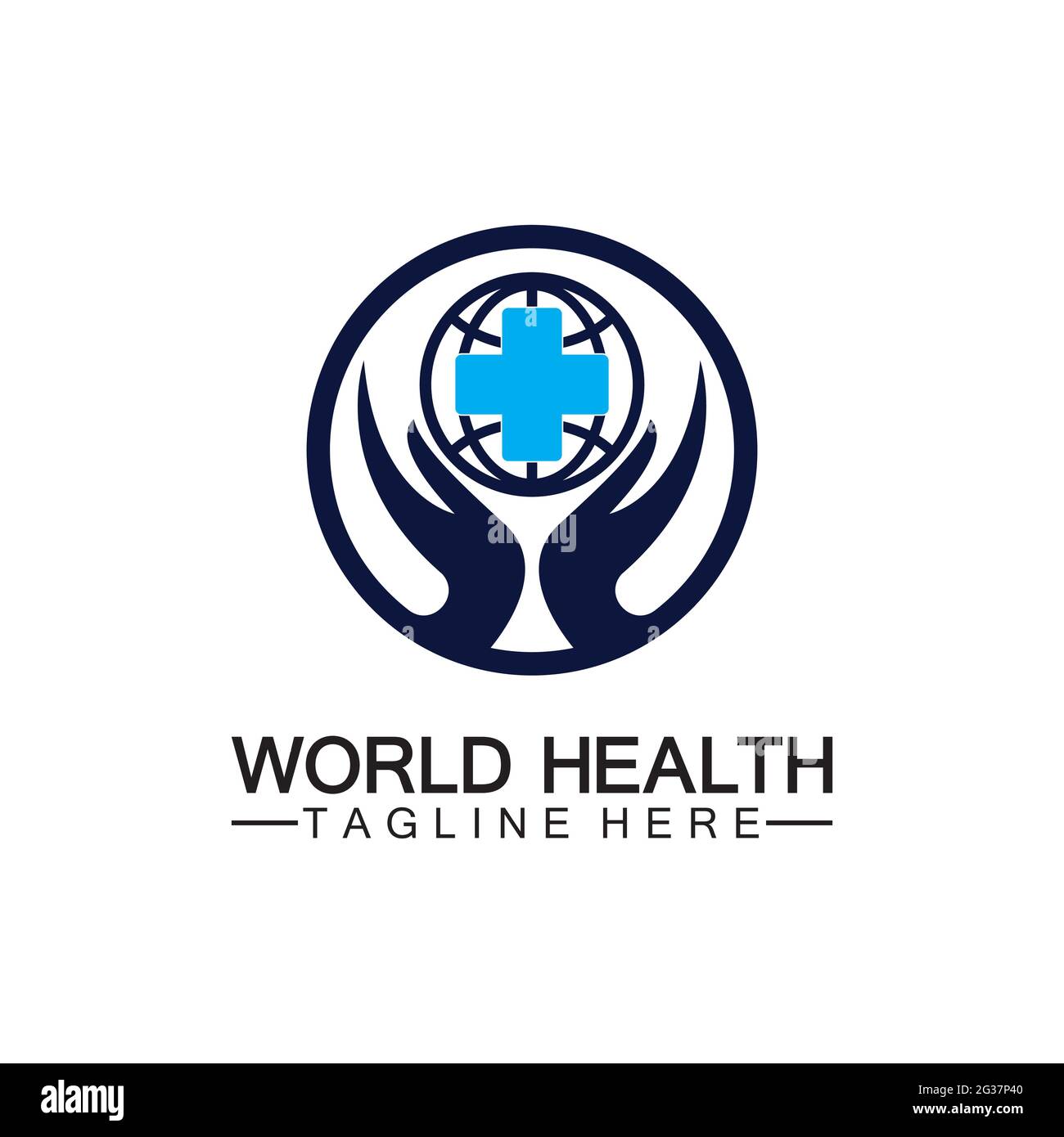 World health logo vector illustration design template Stock Vector ...